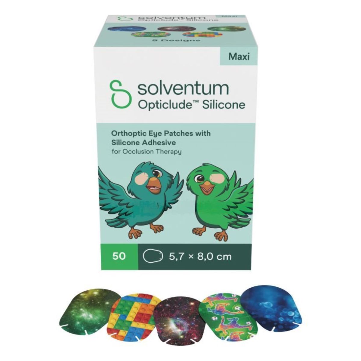 Solventum Opticlude Maxi 5.7x8 cm Silicon Augenpflaster für Jungs