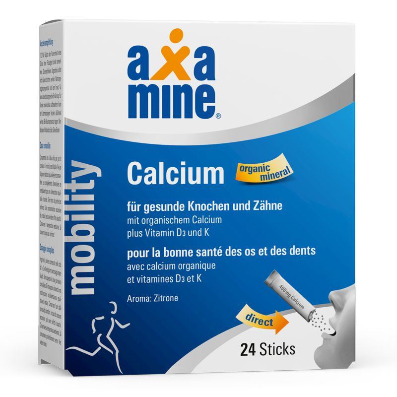 Axamine Calcium Sticks - Ihre tägliche Calciumquelle für starke Knochen
