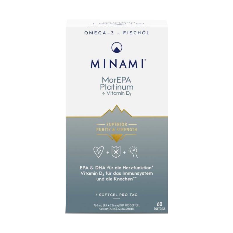 Minami MorEPA Platinum Softgels - hochkonzentriert Omega-3 mit Vitamin ...