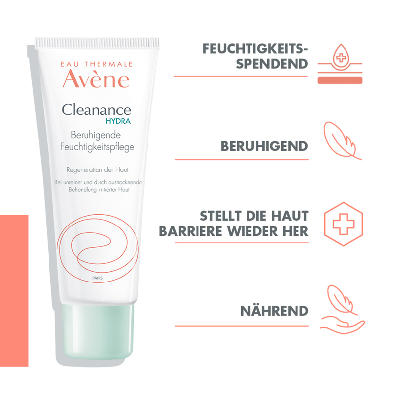 Avène Cleanance Hydra Creme – Beruhigende Pflege für beanspruchte Haut