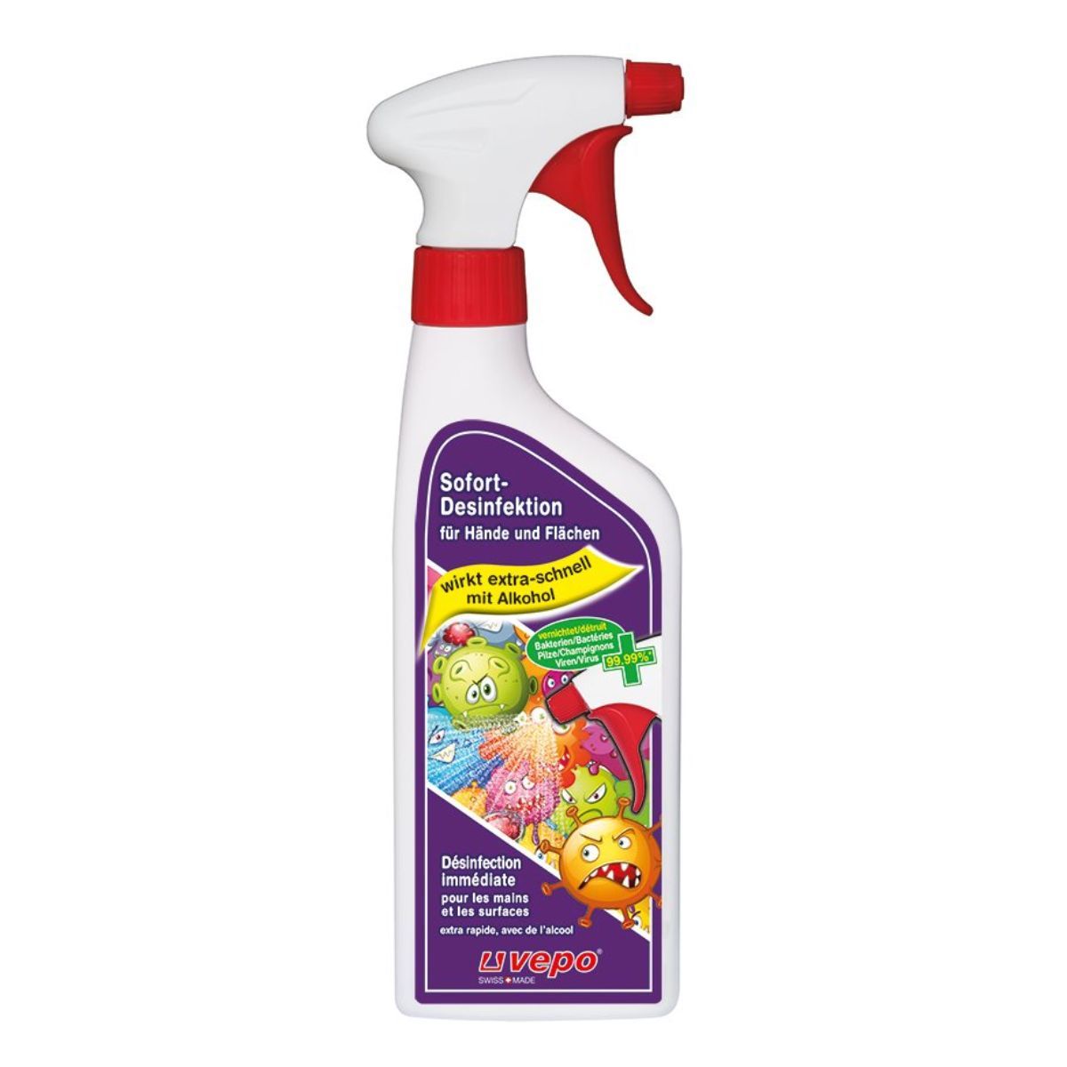 Vepo Sofort-Desinfektion Spray | Hände & Flächen hygienisch sauber