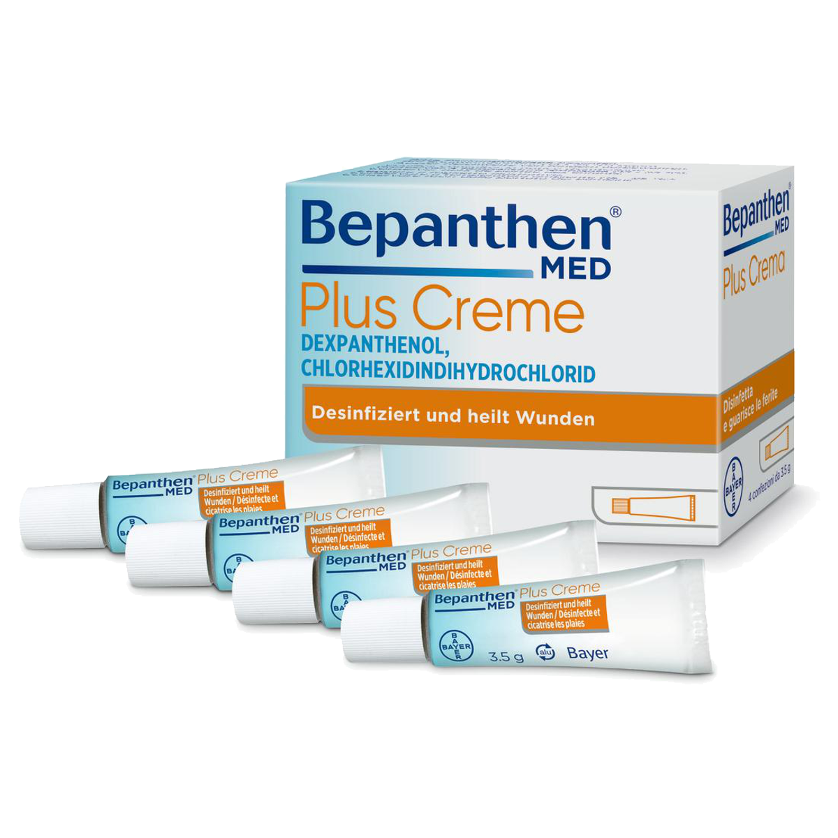 Bepanthen Med Plus Creme 5% 4 Tuben 3.5 g kaufen