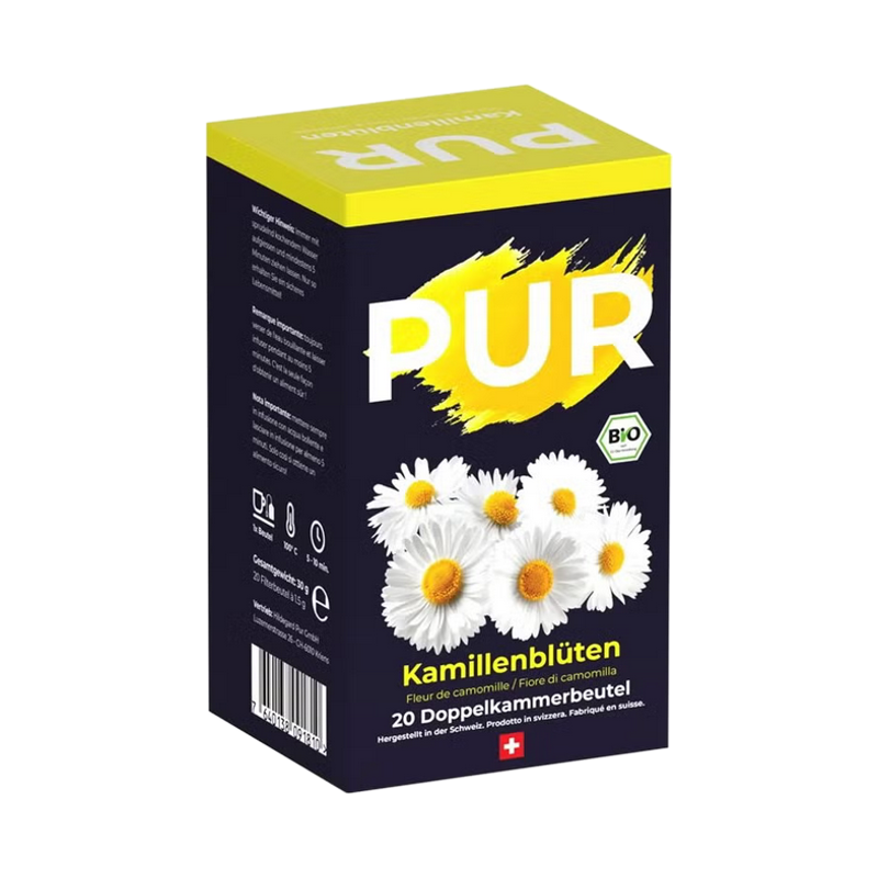 PUR Kamillenblüten Tee - Wohltuend bei Magenbeschwerden