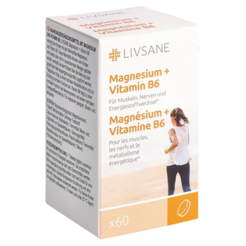 LIVSANE Magnesium + B6 – Energie, Muskeln und weniger Müdigkeit