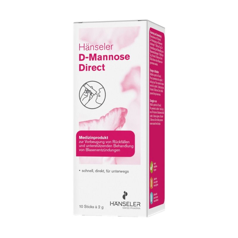 Hänseler D-Mannose Direct Stick - für Unterwegs - kaufen Vitaminplus