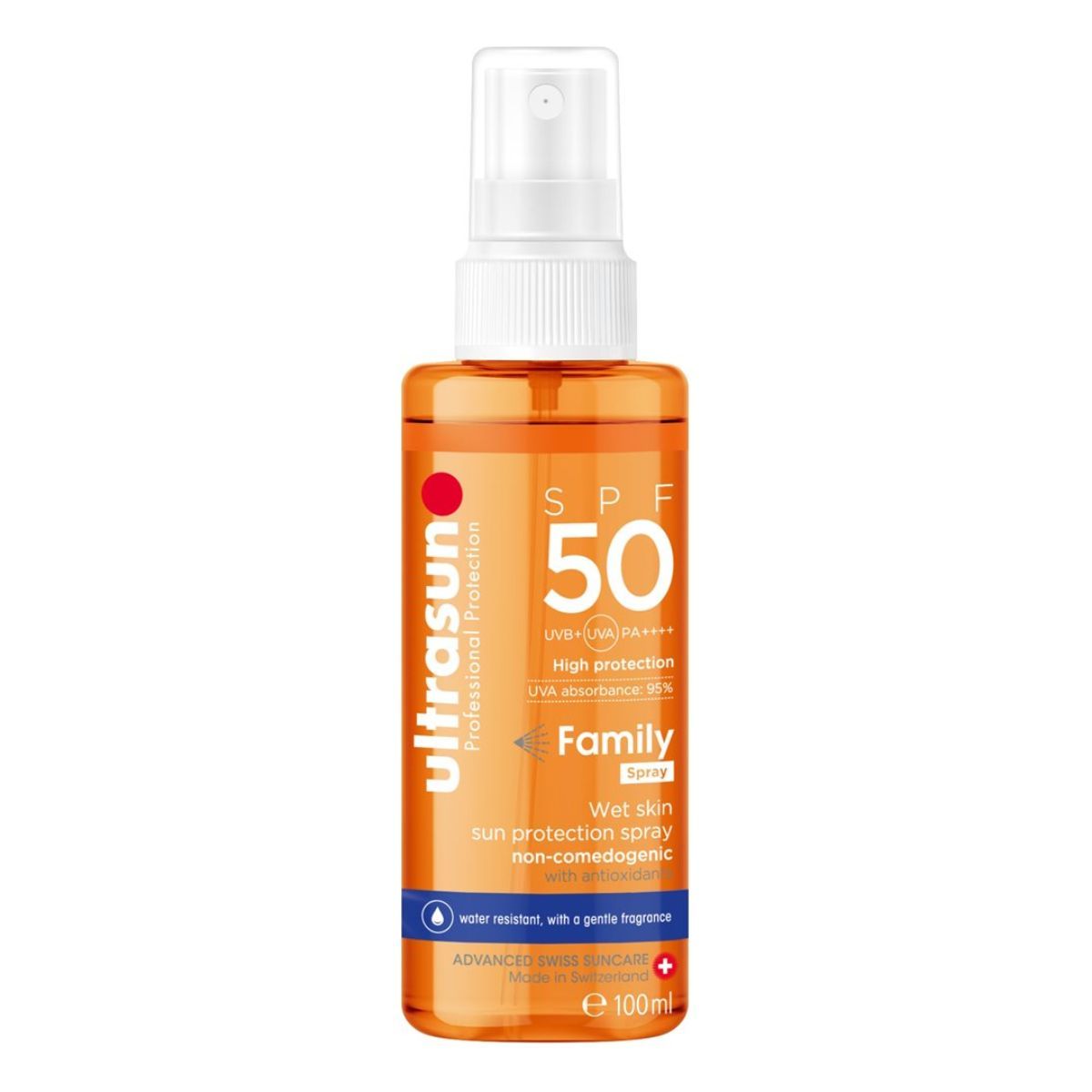 Ultrasun Family Wet Skin Spry - leichter Spray für die ganze Familie