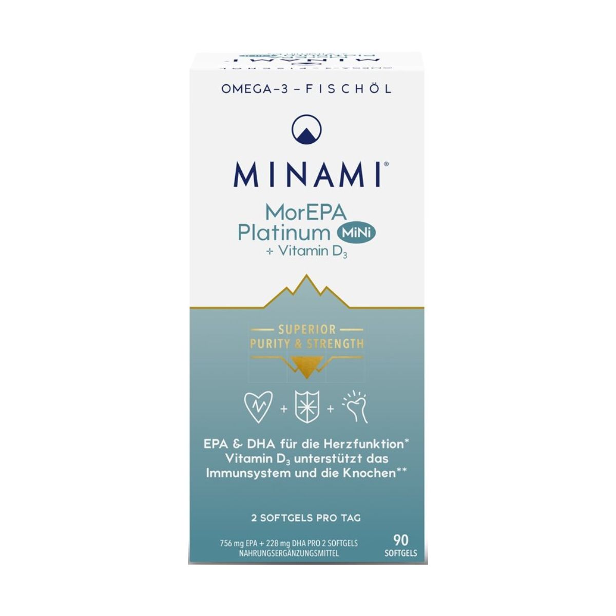 Minami MorEPA Platinum Mini Softgels - hochkonzentriert Omega-3 mit ...