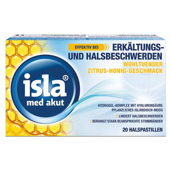 Isla Med Akut Pastillen 20 Stück | Vitaminplus Online Shop Schweiz