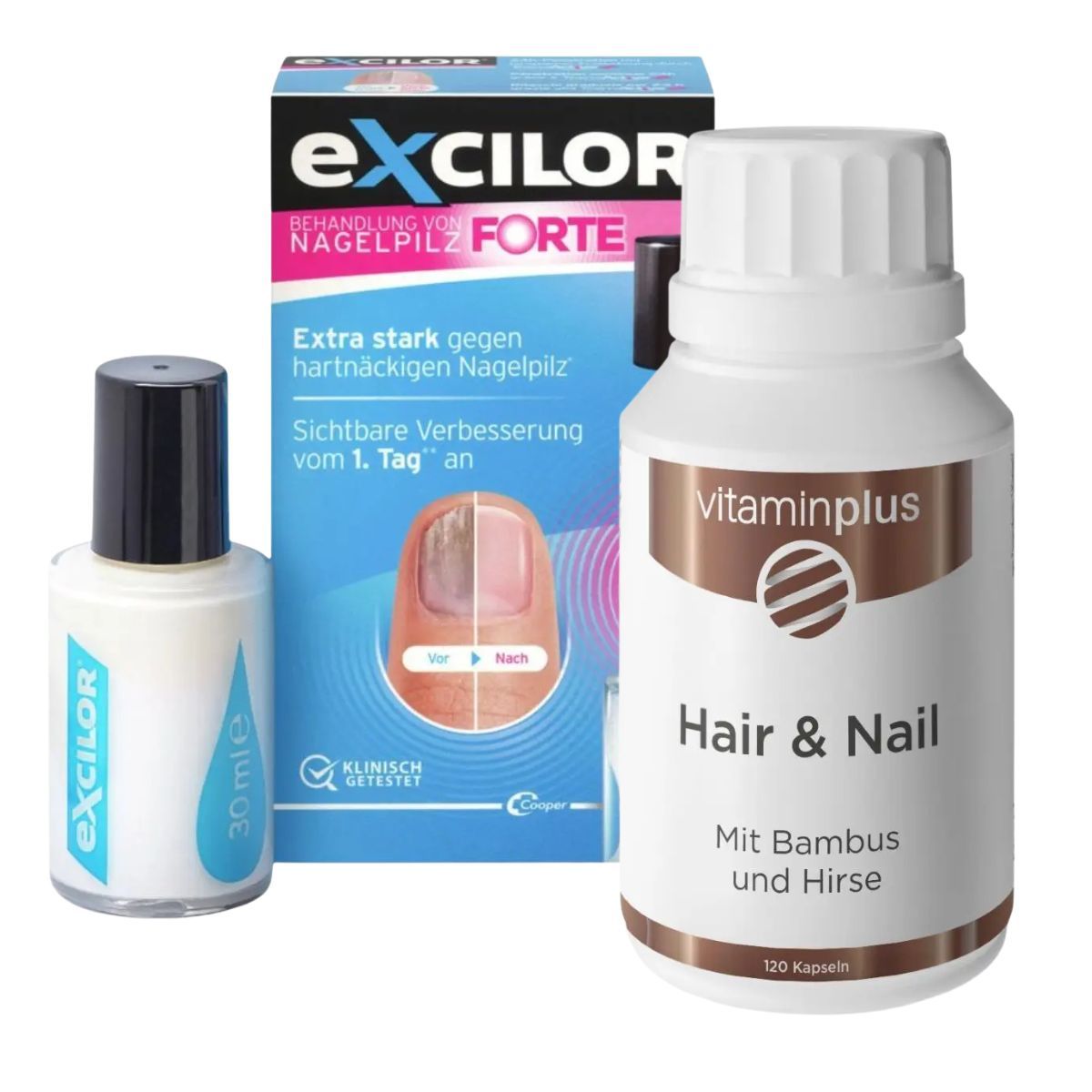 Excilor Forte Nagelpilz Lösung - Hair und Nail Kapseln - Aktion