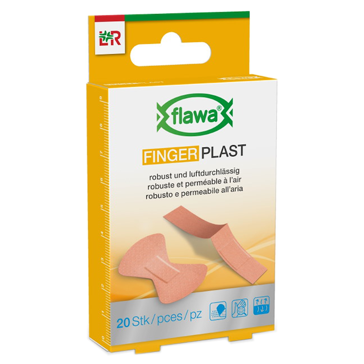 Flawa Finger Plast robustes Textilpflaster 2 Grössen 20 Stück kaufen
