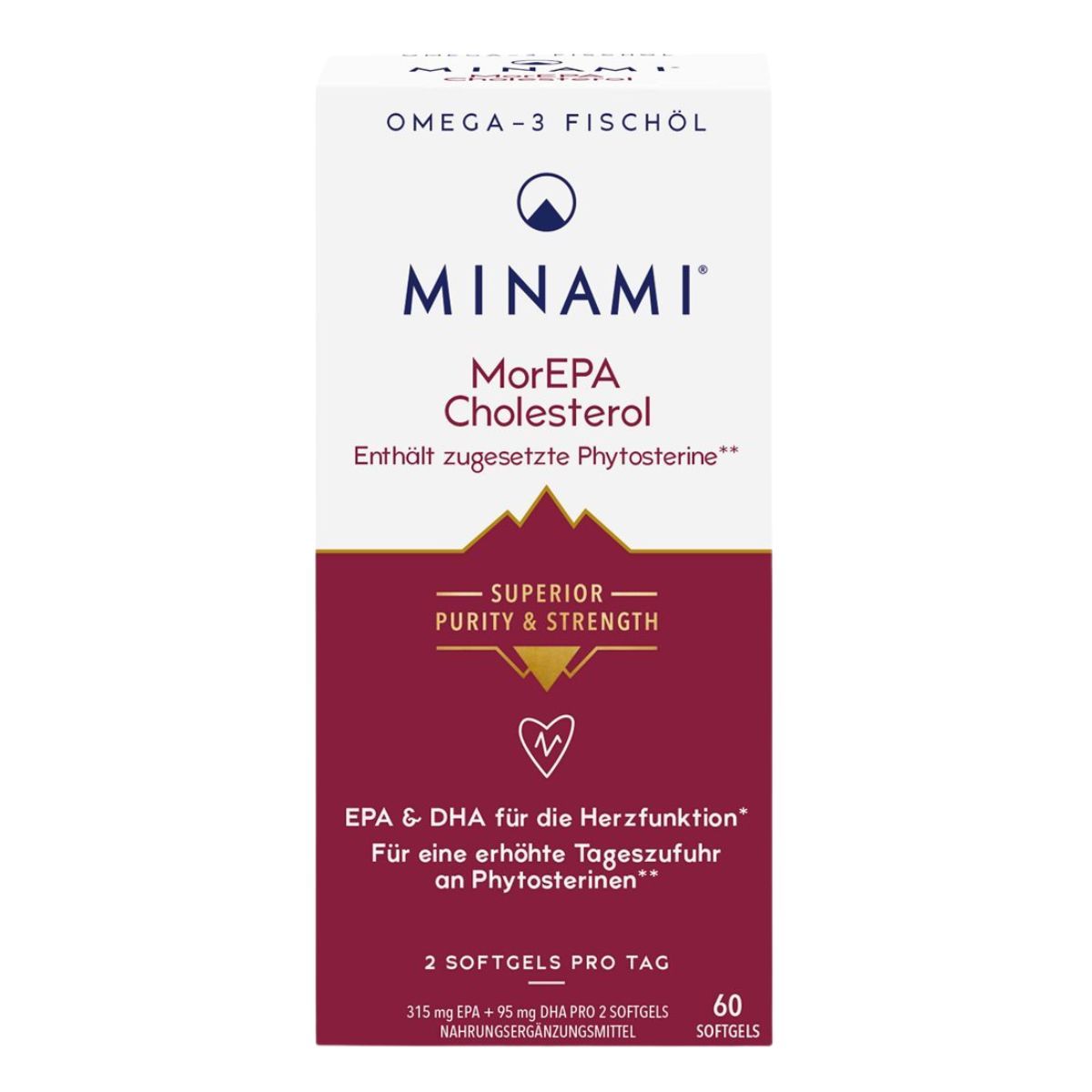 Minami MorEPA Omega-3 Cholesterol Softkapseln