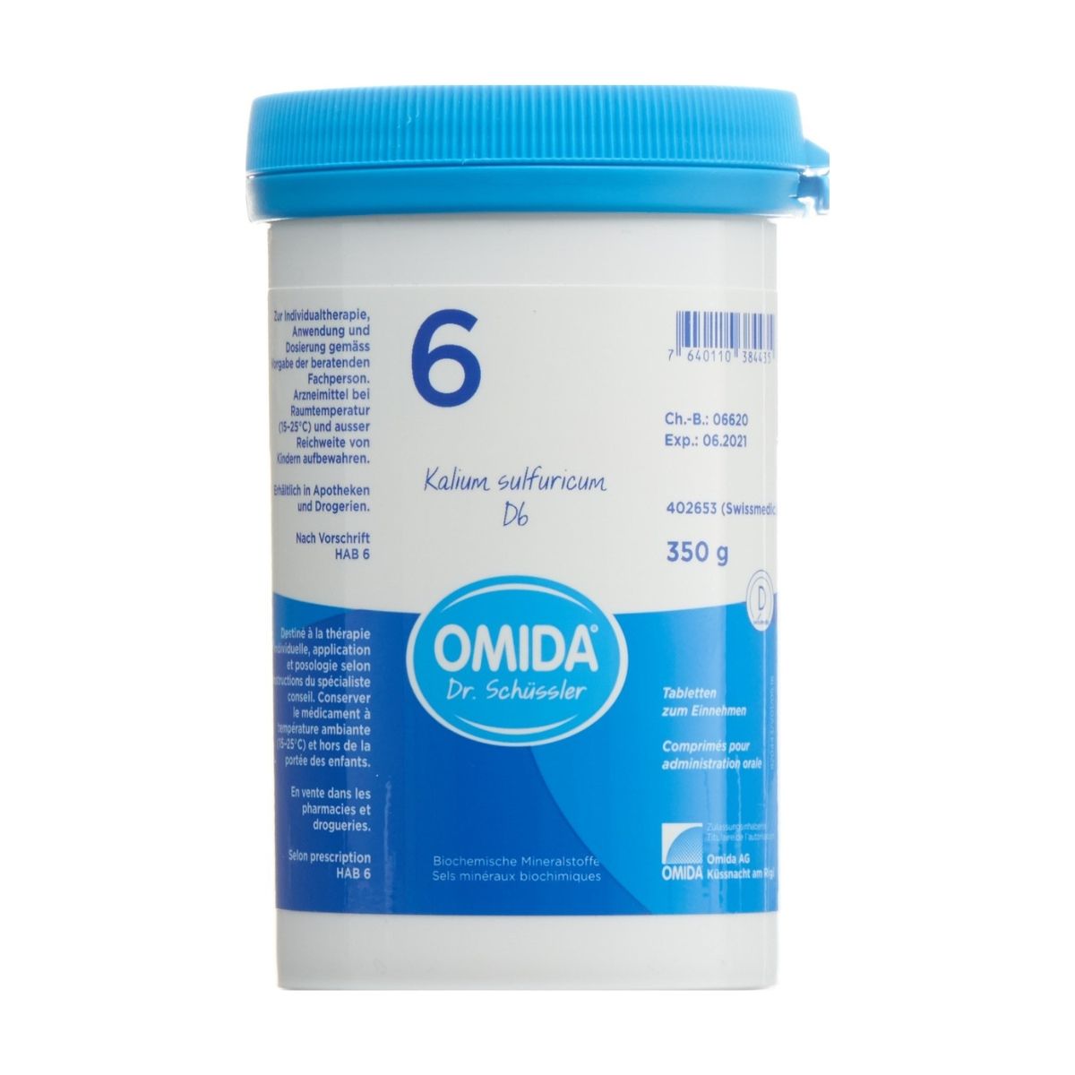 OMIDA Schüssler No 6 - rhume chronique - acheter Vitaminplus