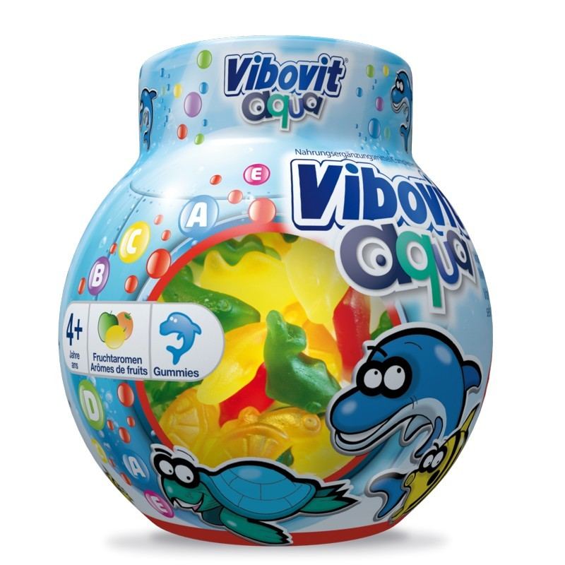 Vibovit aqua + Dino Vitamin-Fruchtgummis Aktion